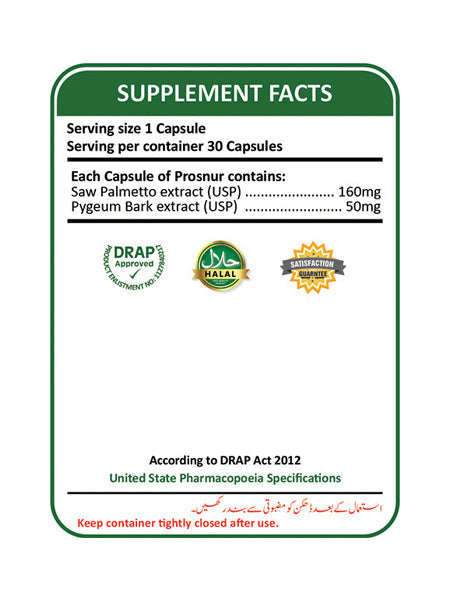Prosnur Capsules For Healthy Prostate Gland | NurturePhrama Pakistan ...